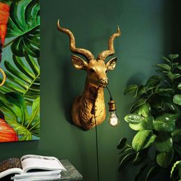 KARE Design Animal Goat Wandleuchte, E27, 53713,