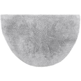 Badematte Andas "Marie" Gr. 8, grau, H:13mm, Baumwolle, Badematten, Badteppich, Stern Motiv, Hoch-Tief-Struktur, auch als Set