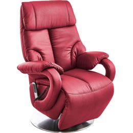 Sit & More TV-Sessel SIT & MORE "Invito", rot (feuerrot), B:80cm H:111cm T:80cm, NaturLEDER (echtes Rindsleder);Luxus-Microfaser (100% Polyester);Luxus-Kunstleder, Sessel, Fernsehsessel, in Gr&ouml;&szlig;e S, wahlweise mit Motor und Aufstehhilfe