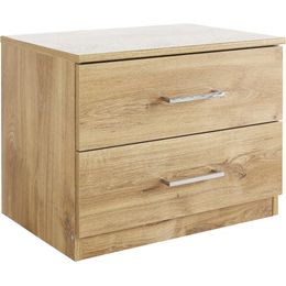 Schlafzimmer-Set wimex "Anna", braun (plankeneichefarben), B/H: 180cm x 200cm, Schlafzimmermöbel-Sets