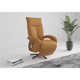 Sit & More TV-Sessel SIT & MORE, B:74cm H:112cm T:82cmcurry, Sessel, "Amica, inkl. Kopfteilverstellung & Drehfunktion", wahlweise mit 2 Motoren, Akku und