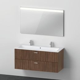 Duravit ME by Starck Doppelwaschtisch mit XBase Schrank, mit Spiegel, XB0066021210000,