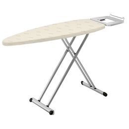 Bügelbrett Rowenta "Pro Comfort", metallfarben, beige, B:47cm T:172,5cm, Bügelbretter, extra-stabiles Design, bis zu 40 kg belastbar, höhenverstellbar