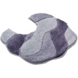 Badematte Grund "Carmen" Gr. 5, grau, H:24mm, Polyacryl, Badematten, Badematte mit rutschhemmenden Rücken