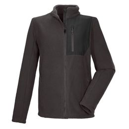 Fleecejacke Killtec "KOW 105 MN FLC JCKT", Herren, Gr. L, ebenholz, Obermaterial: 100% Polyester, Jacken
