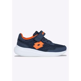 Sneaker Lotto, Gr. 30, blau (navy, orange), Synthetik, Schuhe