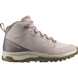 Winterstiefel Salomon "OUTSNAP CSWP W", Damen, Gr. 41, braun (etherea, iron, coyote braun), Synthetik, Textil, Schuhe, Winterschuhe, Winterboots, Snowboots, wasserdicht