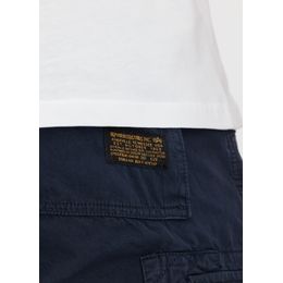 Shorts Alpha Industries "Jet Short", Herren, Gr. 28, Normalgrößen, blau (rep.blau), Obermaterial: 100% Baumwolle, Hosen