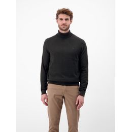 Rollkragenpullover Lerros "Lerros Herren Rollkragen-Strickpullover", Herren, Gr. L, schwarz, 100% Baumwolle, ohne Ausschnitt, Pullover
