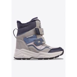 Winterboots Lotto, Damen, Gr. 32, blau (grau, midblau), Synthetik, Schuhe, Winterschuhe, Winterstiefel, Snowboots, wasserdicht & gefüttert