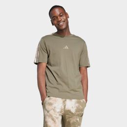 T-Shirt adidas Sportswear "M SEA AOP T", Herren, Gr. L, olive strata, multicolor, olive strata, Obermaterial: 100% Baumwolle, Rundhals, Shirts