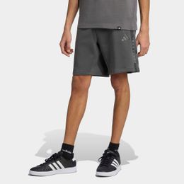Shorts adidas Sportswear "M SEA AOP SHO", Herren, Gr. L, N-Gr, bunt (grau six, multicolor, grau six), Obermaterial: 70% Baumwolle, 30% Polyester, Hosen