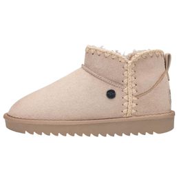 Schlupfboots Kangaroos "K-UW MOCK", Damen, Gr. 36, stone braun, beige, Textil, Schuhe, Winterschuhe, Winterboots, Snowboots, Schlupfstiefel