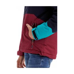 Outdoorjacke Killtec "Lynge GRLS JCKT B", Kinder, Gr. 116, blau (azur), Oberstoff: 100% Polyester, Futter: 100% Polyester, Füllung: 100% Polyester, Jacken, Wasserdichte Winterjacke mit Kapuze, Fleece, verstellbaren Ärmeln