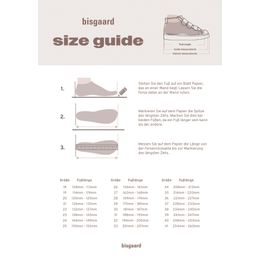 Winterstiefel bisgaard "ellis tex", Kinder, Gr. 25, blau (navy), Leder, unifarben, Schuhe, Klettschuh mit TEX-Membrane, Größenschablone zum Download