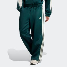 Sporthose adidas Sportswear "W STADIUM TP", Damen, Gr. L, N-Gr, aurora ivy, sanftes weiß, Obermaterial: 67% Polyester, 33% Baumwolle, Hosen