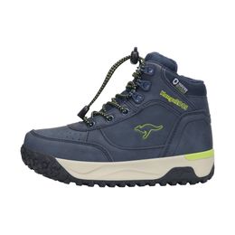 Schnürboots Kangaroos "K-NB SAULT RV", Damen, Gr. 36, bunt (dk navy, lime), Synthetik, Textil, Schuhe, Winterschuhe, Winterboots, Schnürstiefel, Winterstiefel