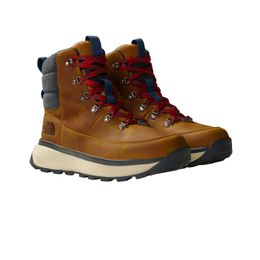 The North Face Herren Winterstiefel "M BERGEN LEATHER WP", Gr. 46timber tan, tnf rot, Leder, Schuhe, Winterschuhe, Winterboots, Snowboots, wasserdicht