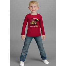 Schlupfjeans Kidsworld "Stretch-Jeans für kleine Jungen", Jungen, Gr. 98, N-Gr, blau (blau, used), Denim/Jeans, Obermaterial: 77% Baumwolle, 22% Polyester, 1% Elasthan, Basic, Basic, Jeans, bequeme Passform, gerade Beinform, mit Gummizug im Bund