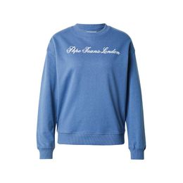 Pepe Jeans Sweatshirt 'ELSY' Damen Größe M saphir / weiß