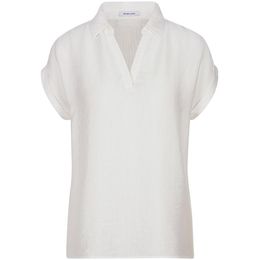 Peter Hahn - Bluse mit V-Ausschnitt, weiss, Gr. 48 / XL
