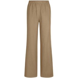 Peter Hahn - Schlupf-Hose aus 100% Leinen, braun, Gr. 46 / L - Leinen