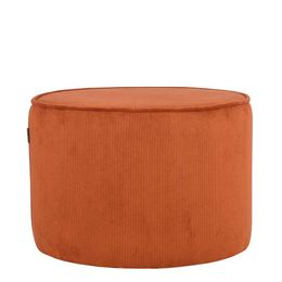 Pharao24.de Cord Pouf in Rostfarben Retrostil