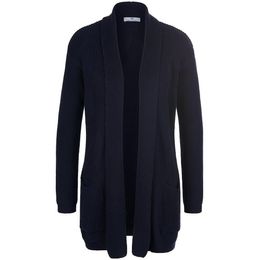 Peter Hahn - Strickjacke, blau, Gr. 38 / S - Baumwolle