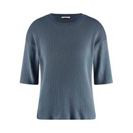 Peter Hahn - Rundhals-Pullover aus 100% SUPIMA-Baumwolle, blau, Gr. 46 / L - Baumwolle
