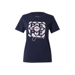 Pepe Jeans T-Shirt 'BITE' Damen Größe M navy / pastellpink / weiß