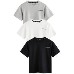 Smallsaints T-Shirt Jungen Gr&ouml;&szlig;e 110 graumeliert / schwarz / wei&szlig;