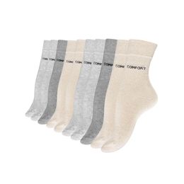 Cotton Prime Socken Damen Gr&ouml;&szlig;e 35/38 beige / grau / dunkelgrau