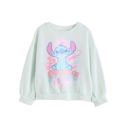 next Sweatshirt M&auml;dchen Gr&ouml;&szlig;e 116 blau / hellblau / mint / pink