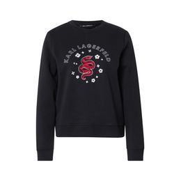 K by KARL LAGERFELD Karl Lagerfeld Sweatshirt Damen Gr&ouml;&szlig;e M rot / schwarz / offwhite