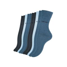 Cotton Prime Socken Damen Gr&ouml;&szlig;e 35/38 rauchblau / pastellblau / dunkelgrau