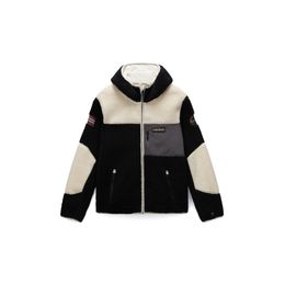 Napapijri Fleecejacke 'Yupik 3' Herren Gr&ouml;&szlig;e L hellbeige / grau / dunkelrot / schwarz