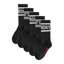 Superdry & Co Socken M&auml;dchen Gr&ouml;&szlig;e 23/26 rot / schwarz / wei&szlig;