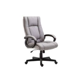 CLP Bürostuhl ergonomisch mit Rollen und Höhenverstellung, Chefsessel höhenverstellbar und Wippfunktion, rückenschonend, Drehstuhl Sparta