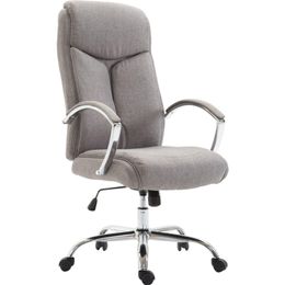 CLP Bürostuhl XL Vaud mit Stoffbezug, Chefsessel, Drehstuhl mit Armlehnen, Bürodrehstuhl mit hochwertige Polsterung, max. Belastbarkeit 140 kg,