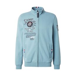 CAMP DAVID Sweatjacke Herren Gr&ouml;&szlig;e M hellblau / dunkelblau / blutrot / wei&szlig;