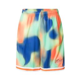 Karl Kani Shorts Herren Größe 35/36 blau / grün / orange / weiß