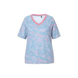 Ulla Popken Shirt female Blue size 62-64