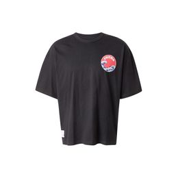 Alpha Industries T-Shirt 'Japan Wave Warrior' Herren Größe L blau / dunkelgrau / hellrot / schwarz