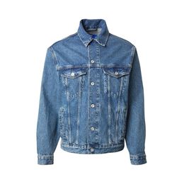 KARL LAGERFELD JEANS Jacke Herren Größe M blue denim / weiß