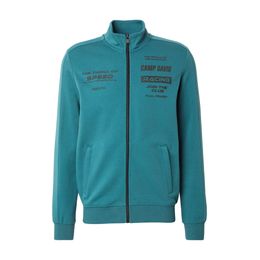 CAMP DAVID Sweatjacke Herren Gr&ouml;&szlig;e L petrol / schwarz