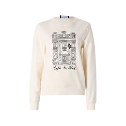 K by KARL LAGERFELD Karl Lagerfeld Sweatshirt 'Karl Lagerfeld x Jorge Parra' Damen Gr&ouml;&szlig;e M creme / schwarz