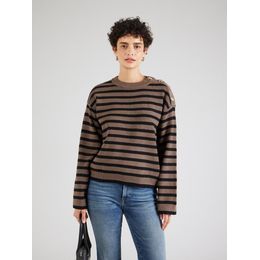 Object Pullover 'Elly' Damen Größe M dunkelbraun / schwarz