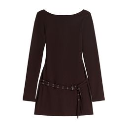 Bershka Kleid Damen Gr&ouml;&szlig;e 40 dunkelbraun Winterkleid