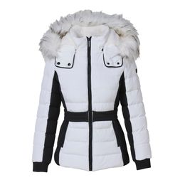 Koroshi Winterjacke Damen Gr&ouml;&szlig;e S schwarz / wei&szlig;