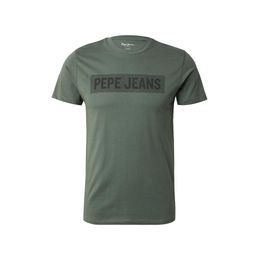 Pepe Jeans T-Shirt 'AURELIO' Herren Größe M dunkelgrün / schwarz